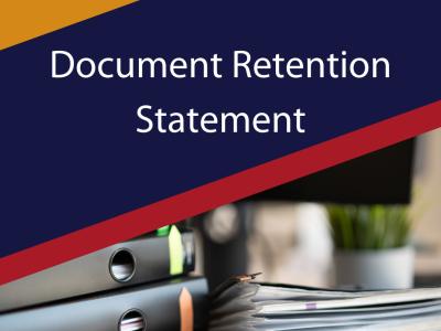Document Retention Statement - EDBF - Diocese of Ely